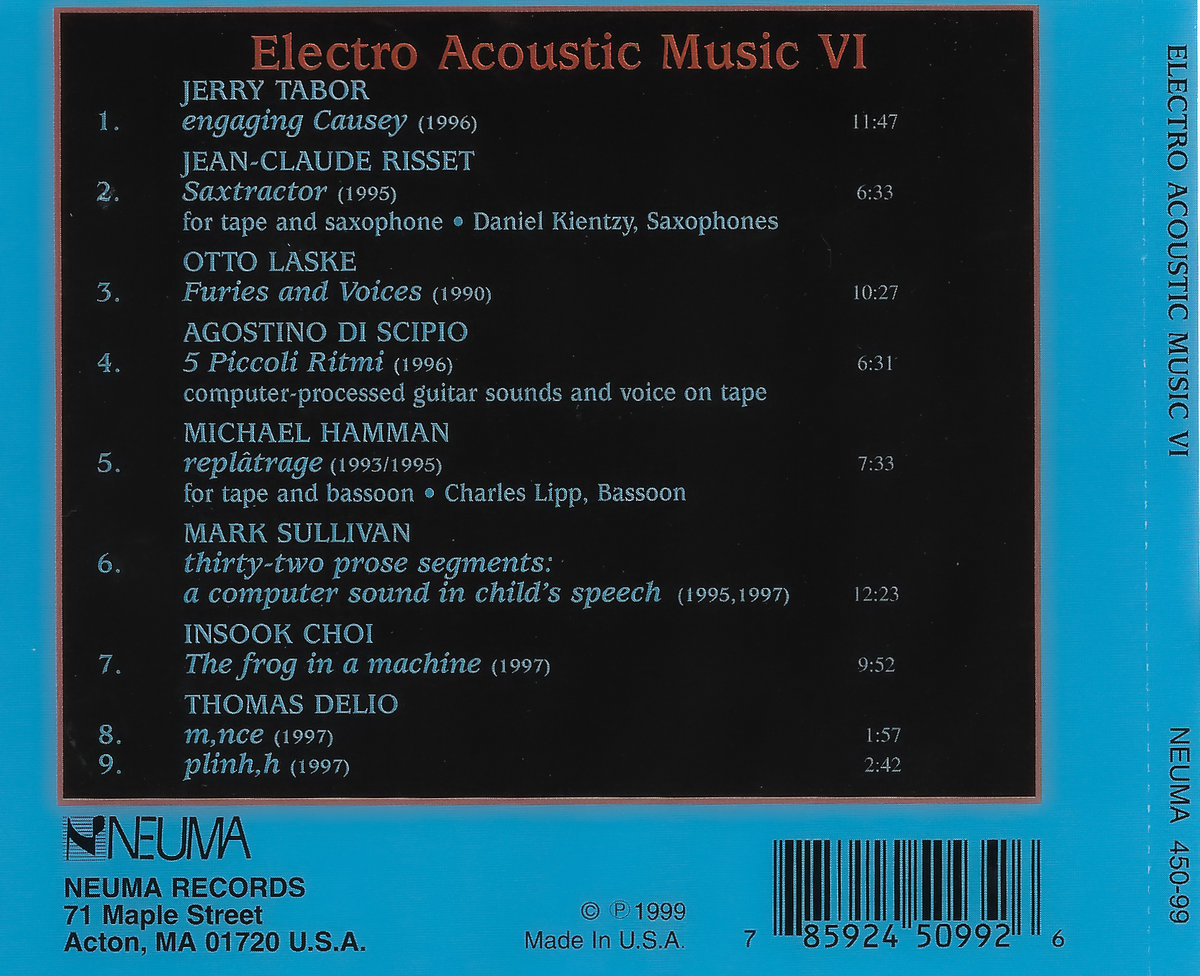 Electro Acoustic Music VI | Neuma Records