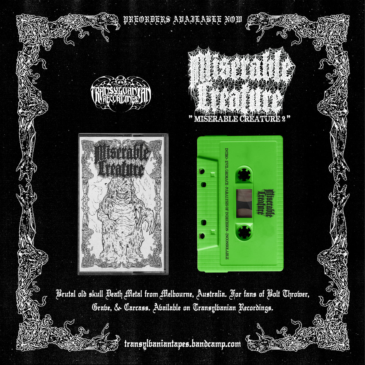 MISERABLE CREATURE - 2 | MISERABLE CREATURE | Transylvanian Recordings