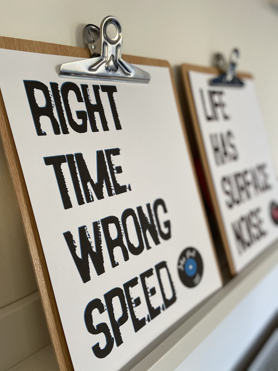 Right Time Wrong Speed John Peel A4 Giclee Print | Surface Noise Zine