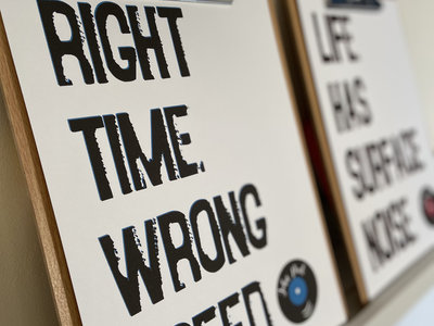Right Time Wrong Speed John Peel A4 Giclee Print | Surface Noise Zine