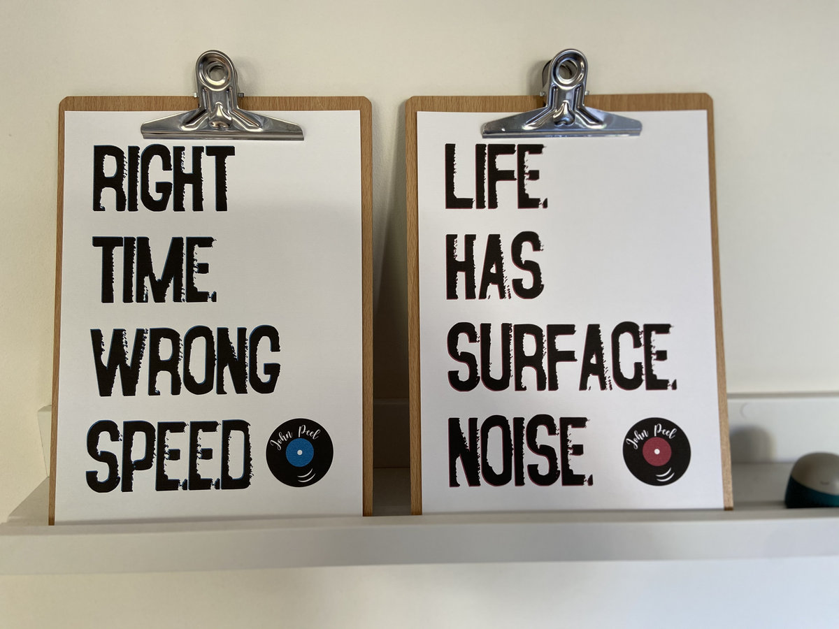 Right Time Wrong Speed John Peel A4 Giclee Print | Surface Noise Zine