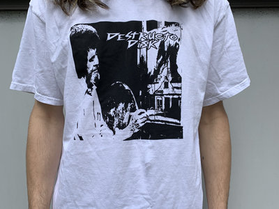 Destructo Disk - "Bob Ross 2.0 shirt" (White) | Sockhead Records
