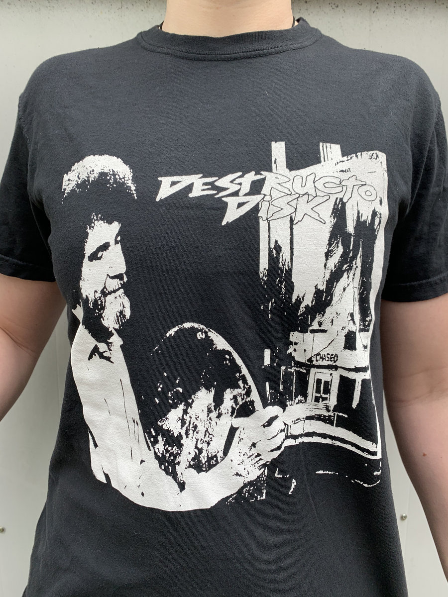 Destructo Disk - "Bob Ross 2.0 shirt" (Black) | Sockhead Records
