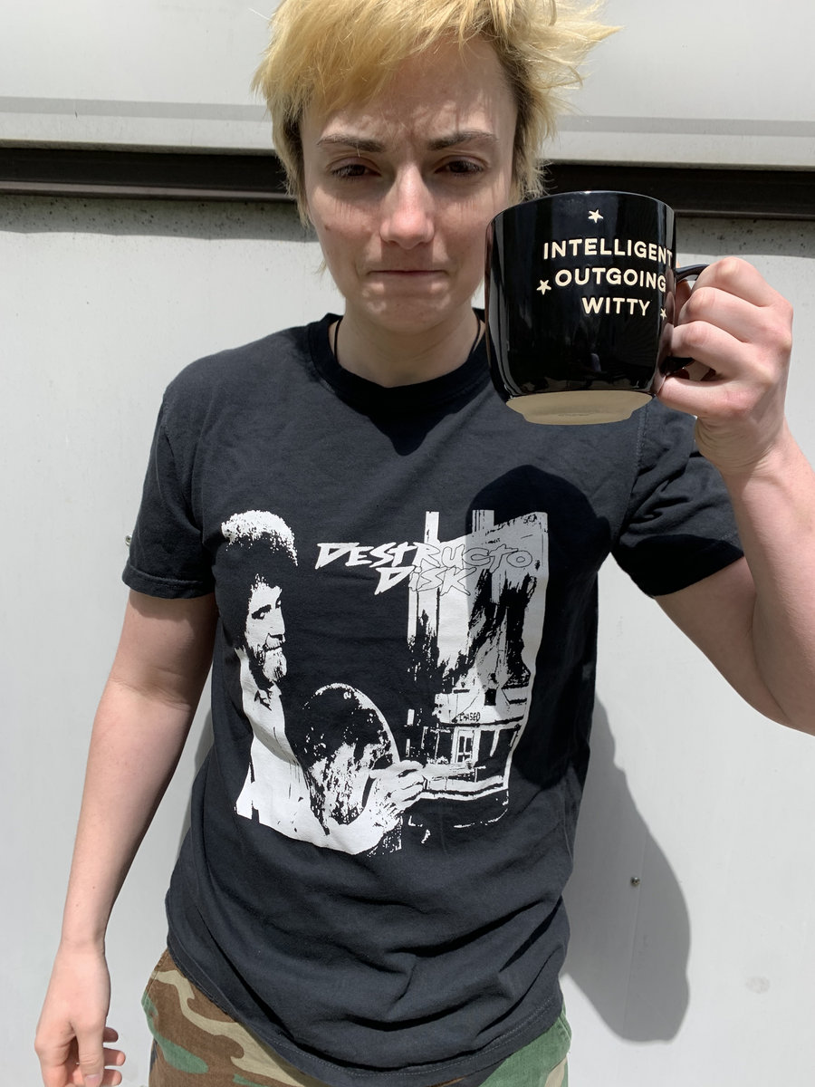 Destructo Disk - "Bob Ross 2.0 shirt" (Black) | Sockhead Records