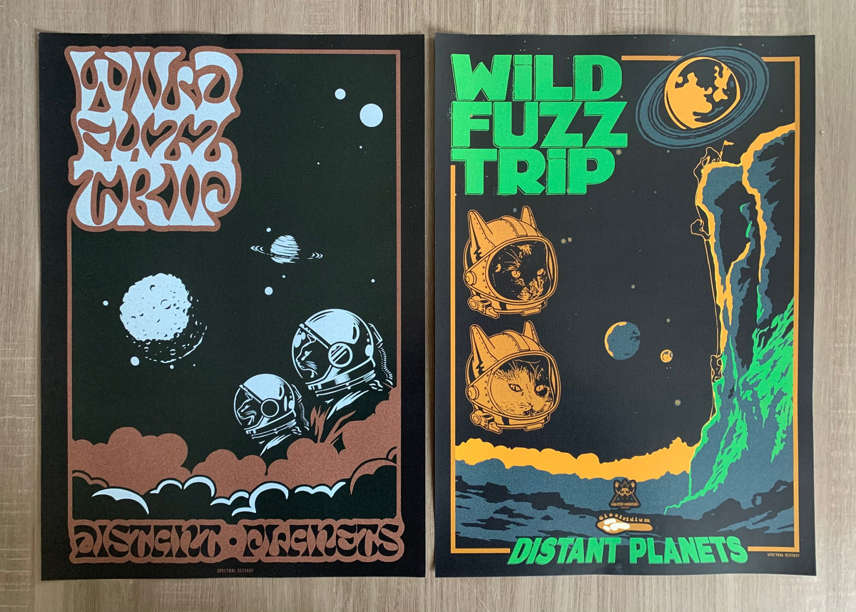 Distant Planets 2X Limited edition Posters + Stickers | Wild Fuzz Trip