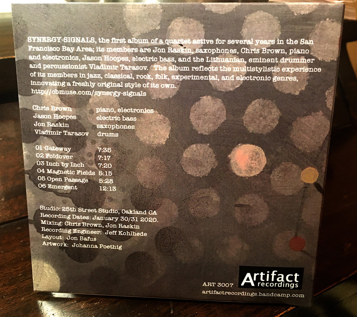 SYNERGY SIGNALS (ART 3007, 2020) | Jon Raskin - Chris Brown - Jason ...
