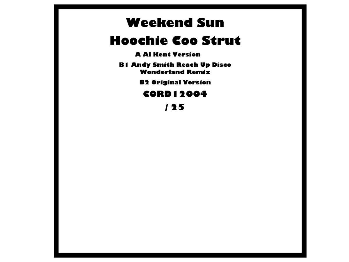 Hoochie Coo Strut | Weekend Sun