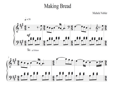 Making Bread - Piano Sheet Music & Audio | Michele Nobler