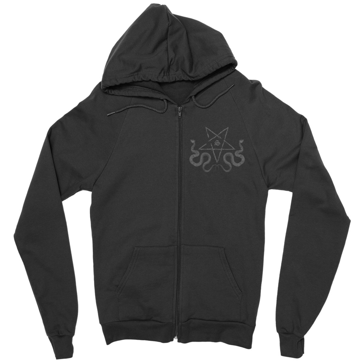 SEKTARISM "HOSANNA SATHANA" BLACK ZIP-UP HOODIE - POD | ARS LONGA VITA ...