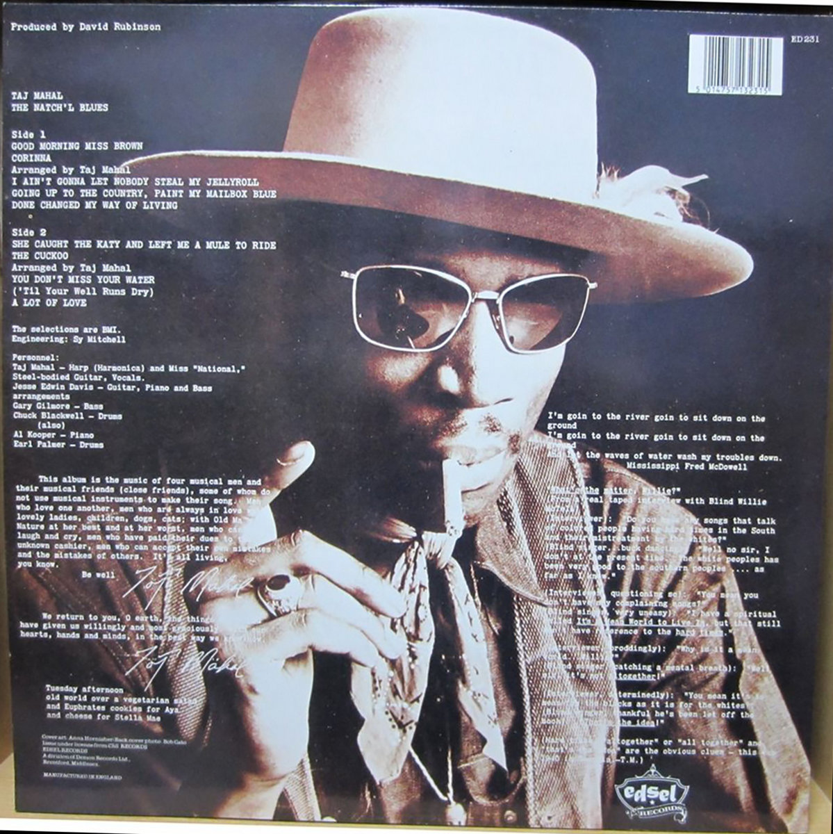 The Natch'l Blues | Taj Mahal