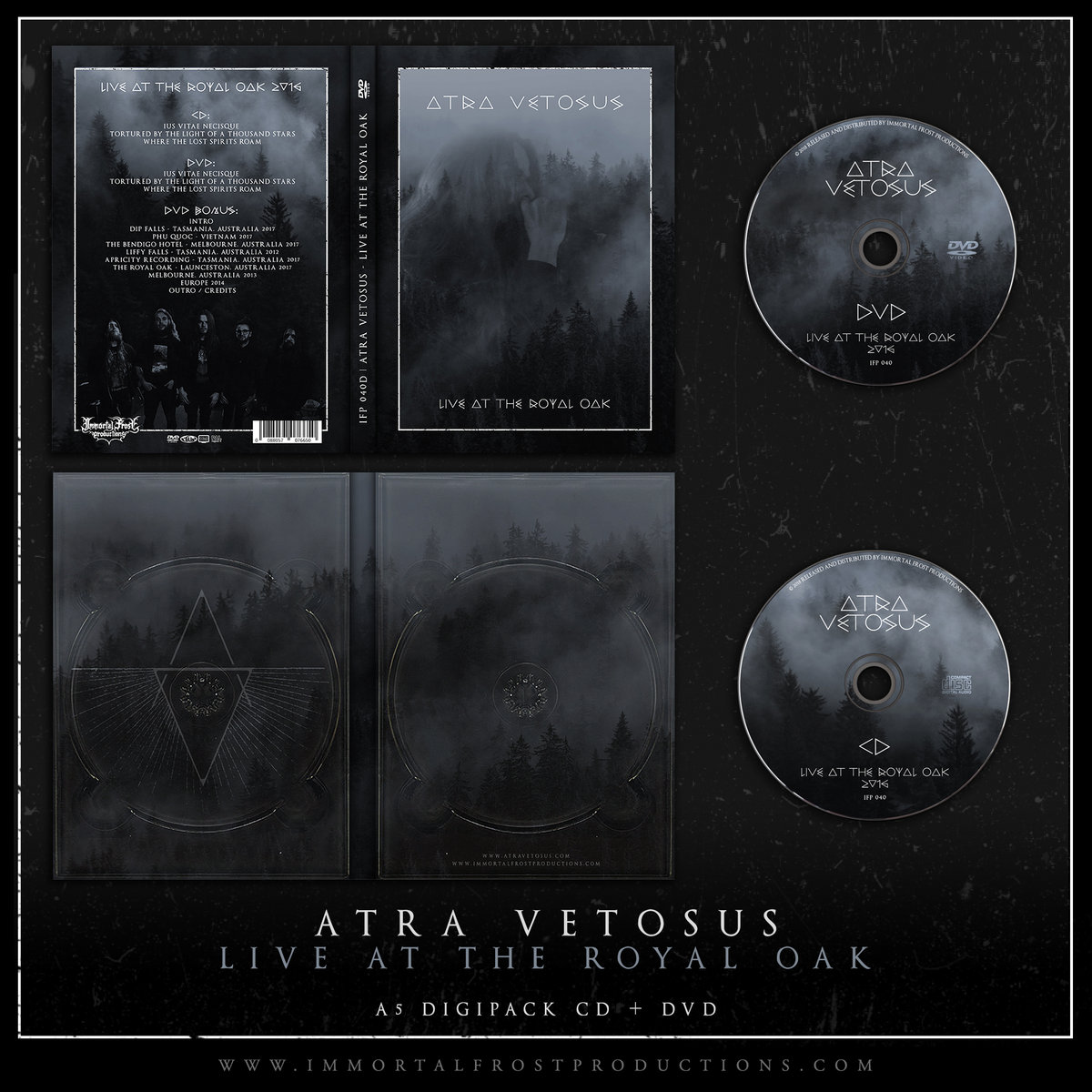 A5 Digipack DVD + CD | Immortal Frost Productions