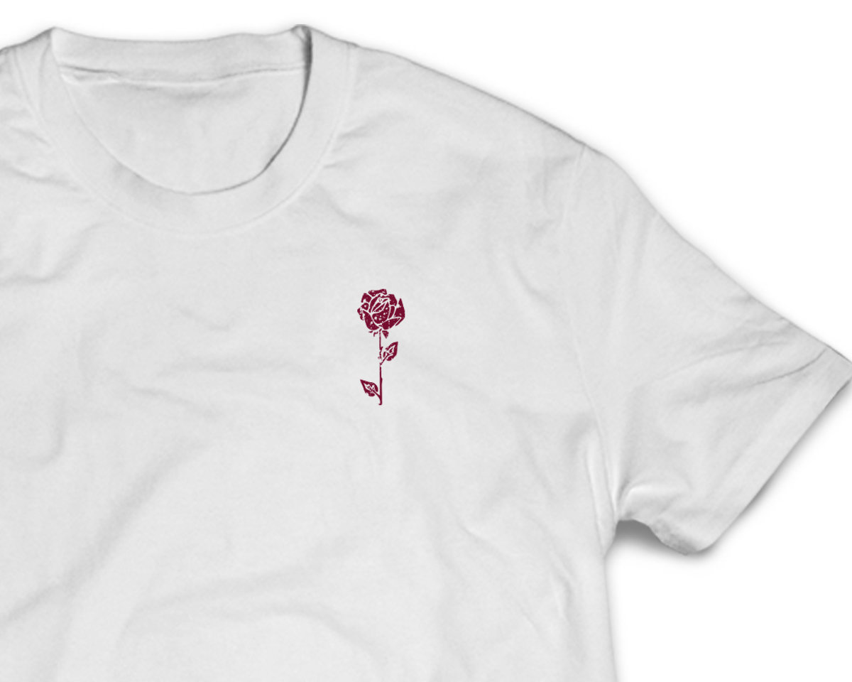 White T-shirt "Rose" | STINKY