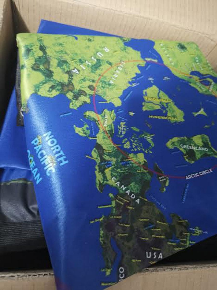 The World Map / Banner - Flag Fabric 2m x 2m | Mountaindub