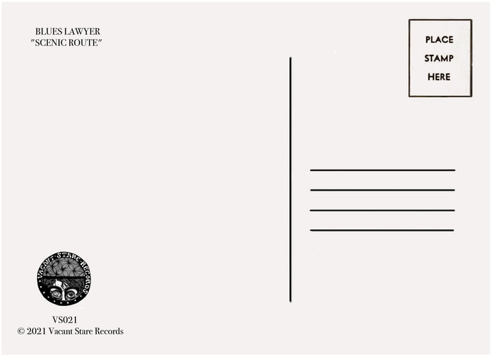 Postcard Back Template 5x7