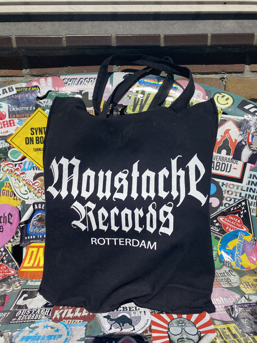 Moustache Records extra wide tote bag | Moustache Records