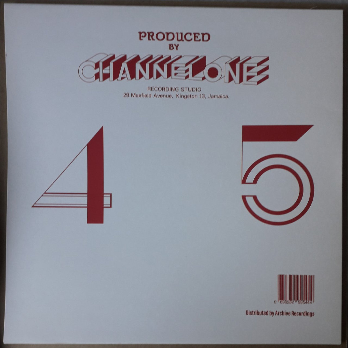 CHANNEL ONE DISCO PURPOSE 2 (Limited White Label 12") Well Charge ...