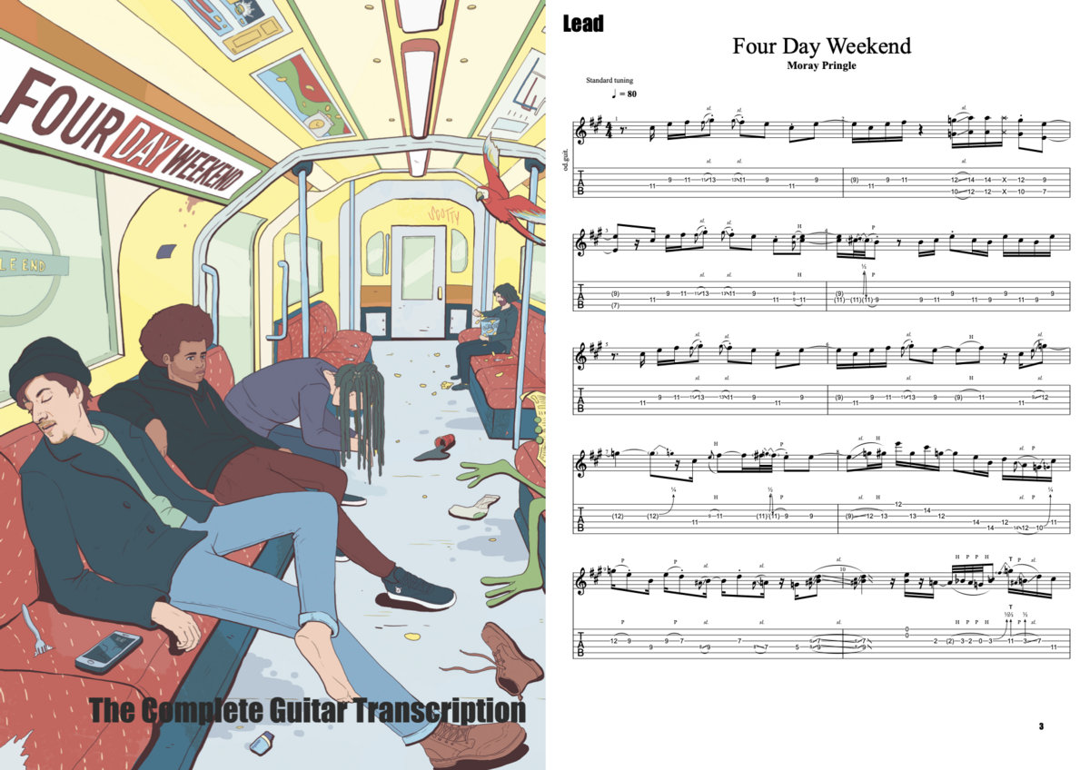 "Four Day Weekend" - The Complete Guitar Transcription | Moray Pringle