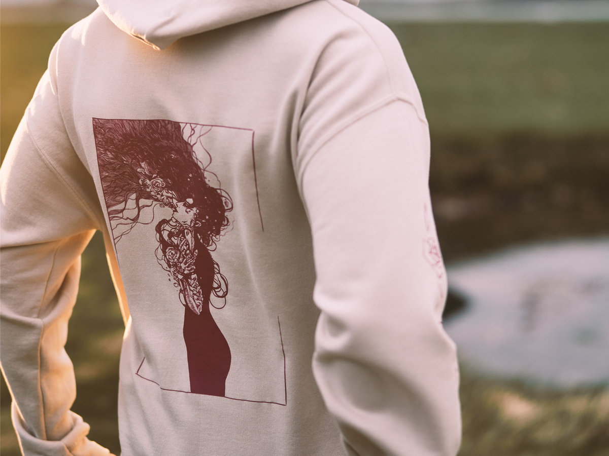 Amène-moi Hoodie(Cream/Plum) | Gísli Gunnarsson