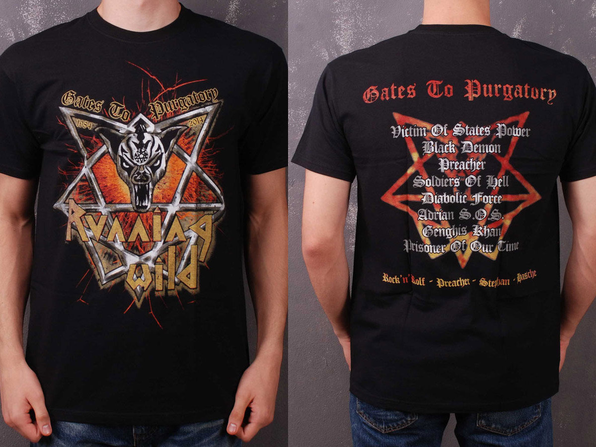 RUNNING WILD - Gates To Purgatory - T-SHIRT | SHELLFIRE ATTACK