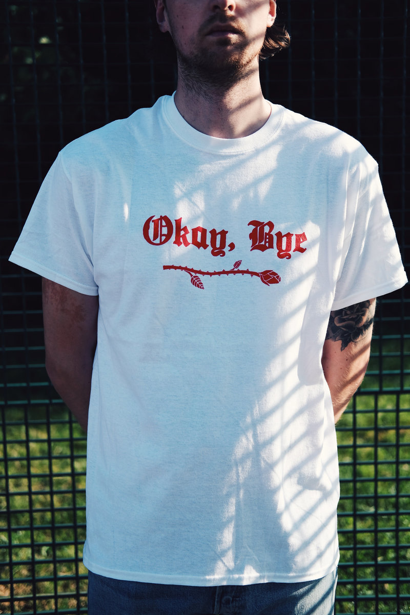 Okay, Bye Rose Print T-Shirt White | Okay, Bye