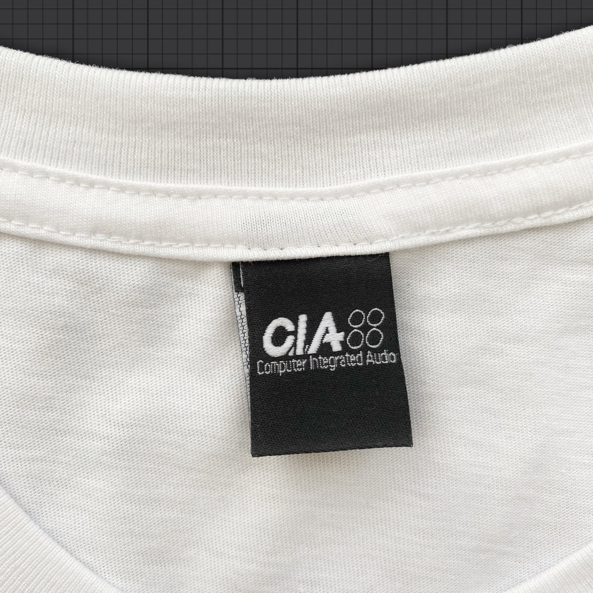 White 'CIA Logo' T-Shirt (Red Print) | CIA Records