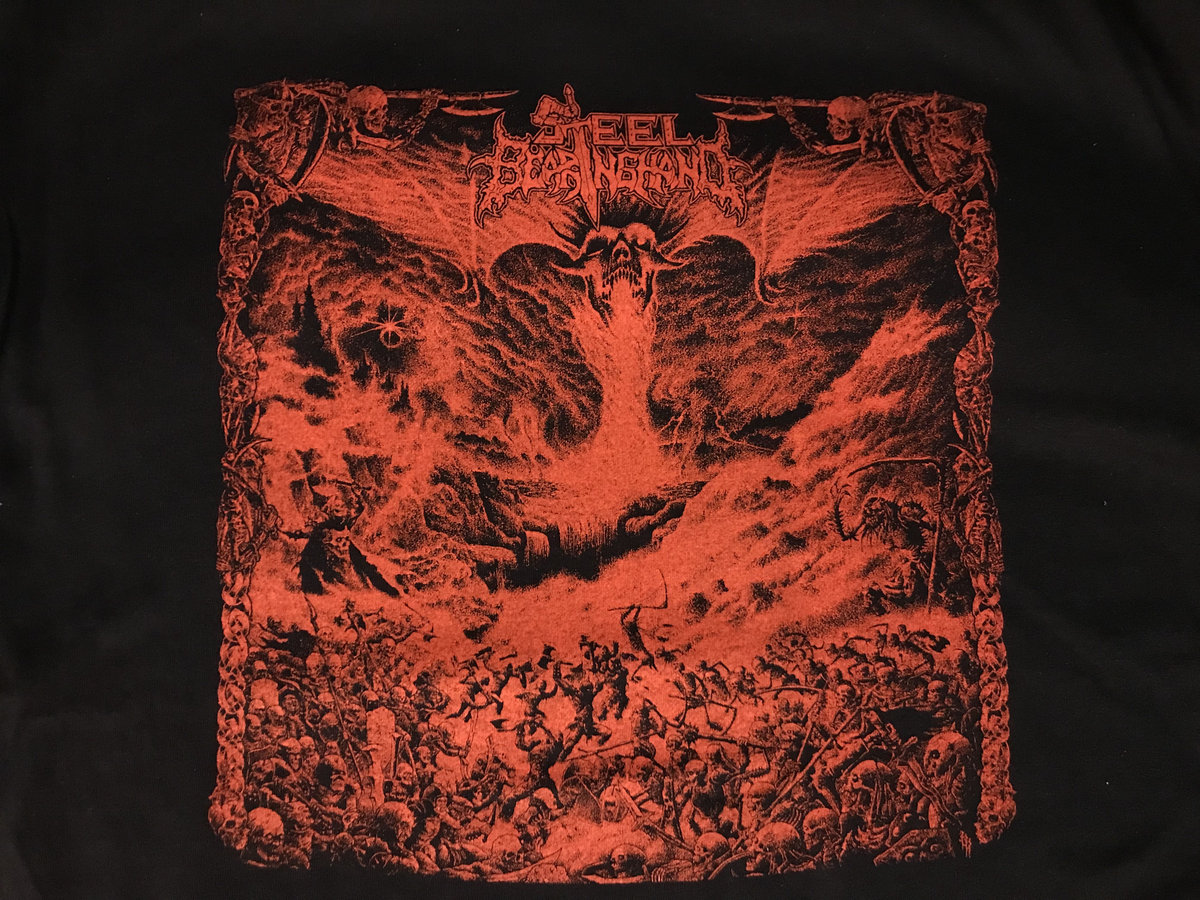 Red Slay In Hell Short Sleeve T Shirt | Steel Bearing Hand