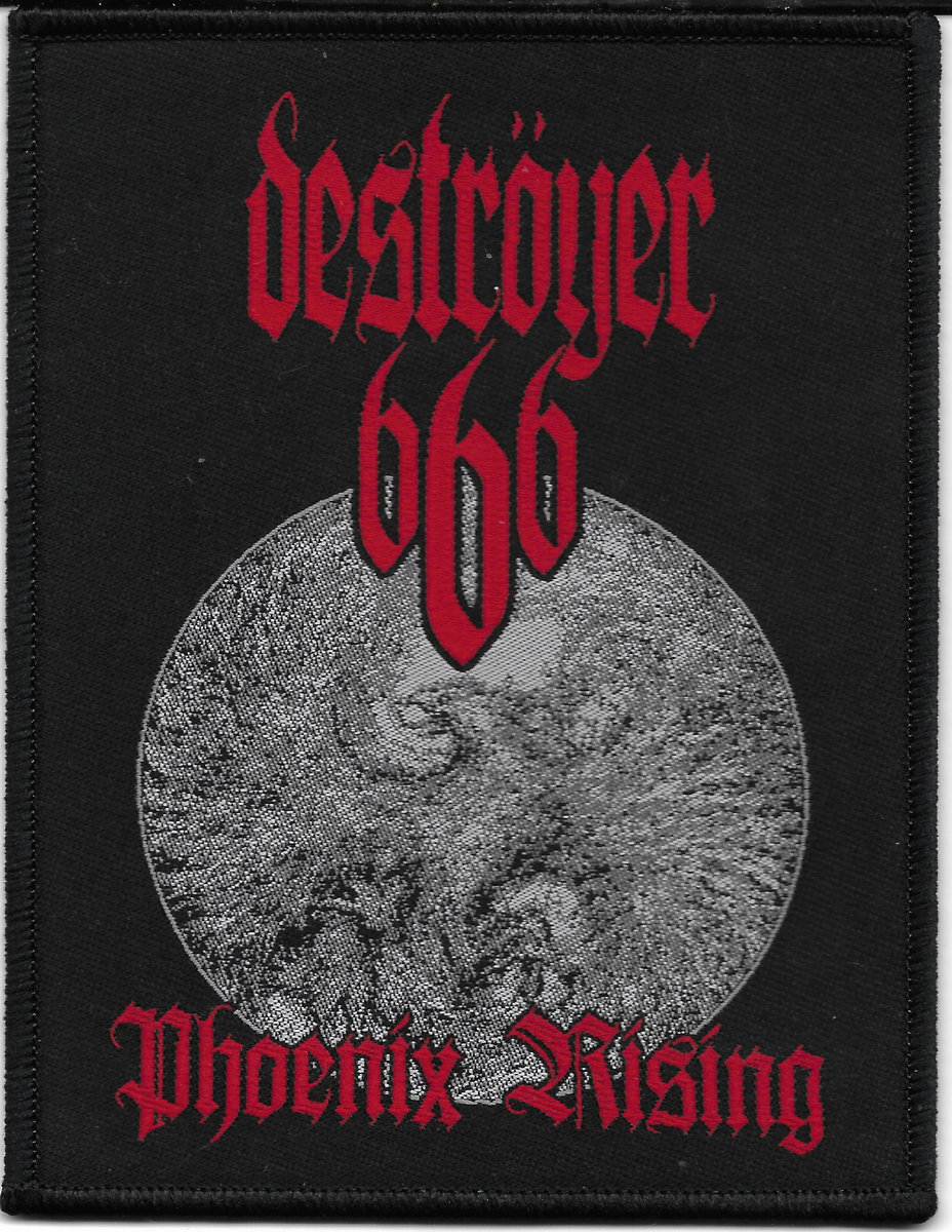 DESTROYER 666-PHOENIX RISING-WOVEN PATCH | THRASH CORNER RECORDS