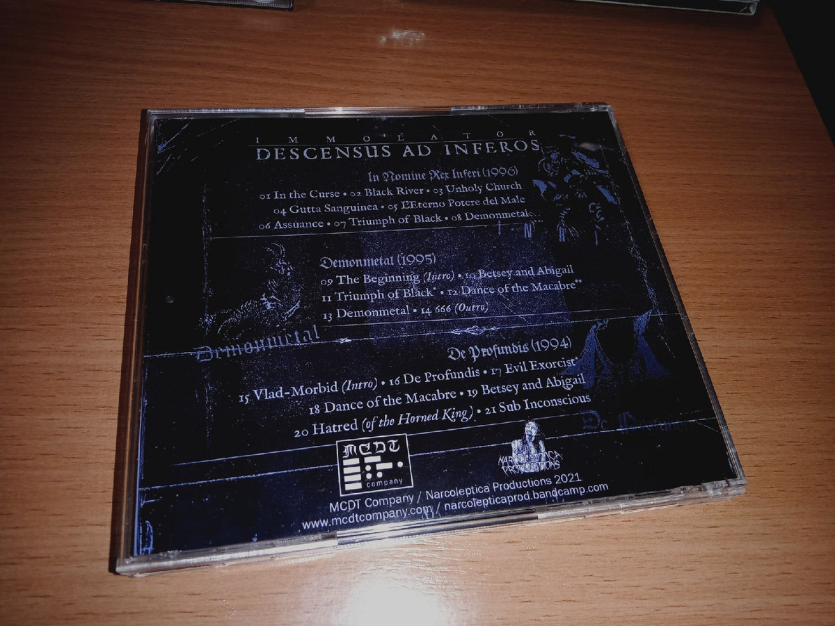 Descensus Ad Inferos 1994-1996 (Compilation) | Immolator | Narcoleptica ...