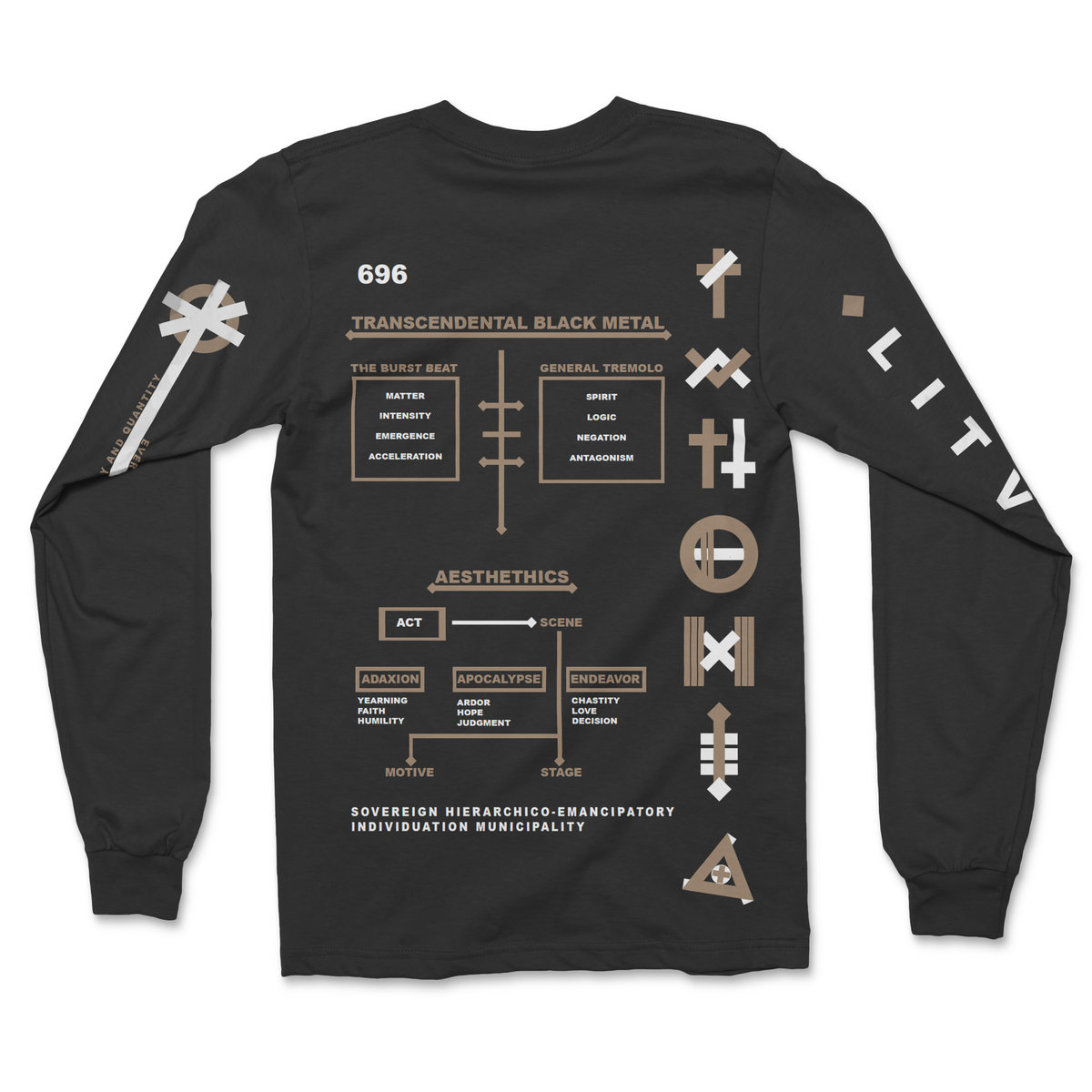 H.A.Q.Q. Long Sleeve Shirt - Black | Liturgy