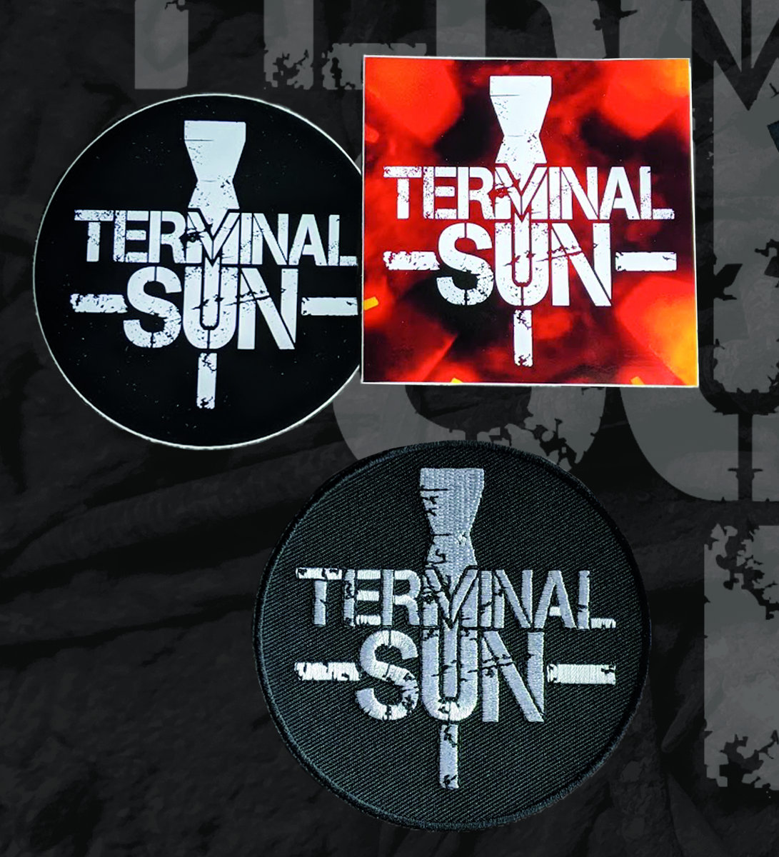 Terminal Sun Embroidered patch and sticker set | Terminal Sun