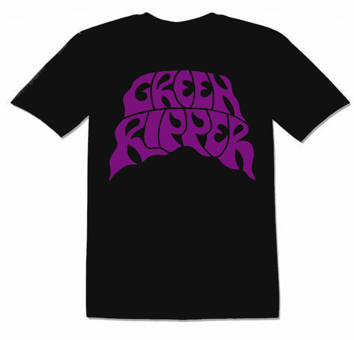 Green Ripper - Purple Logo on Black Shirt | Green Ripper