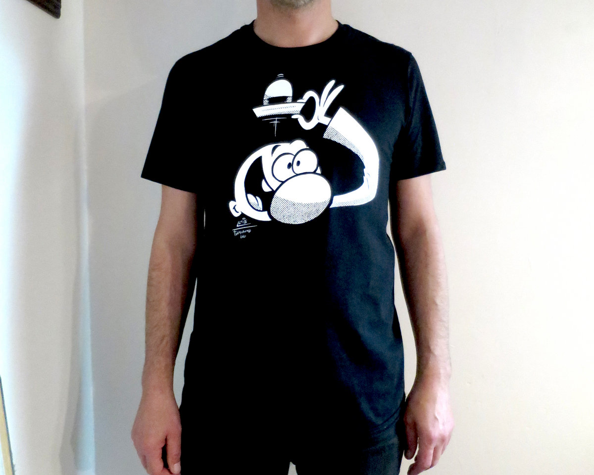 Hat Scruffy T-shirt by Lluis Fuzzhound | Thee Cha Cha Chas