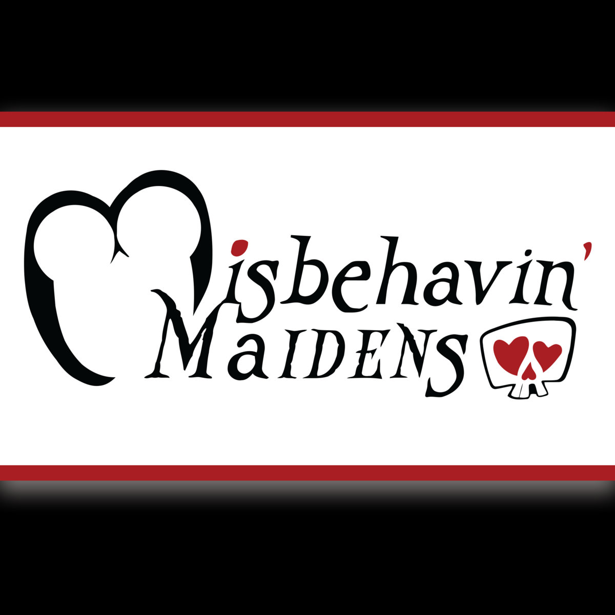 Logo vinyl decal | Misbehavin' Maidens