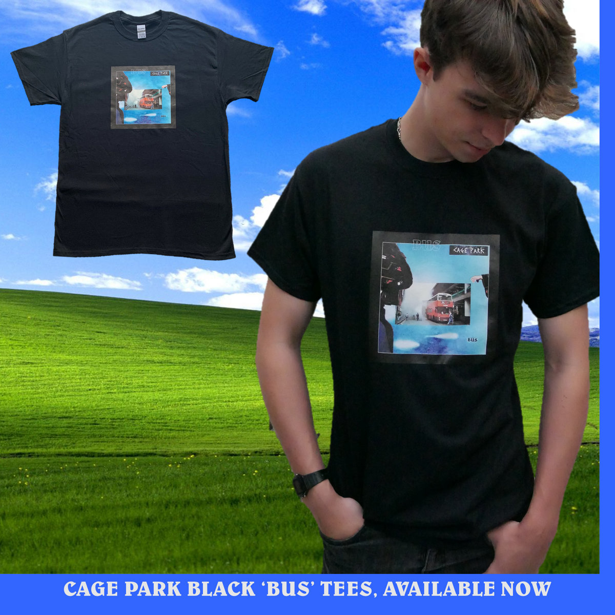 Black BUS design T-Shirt | Cage Park