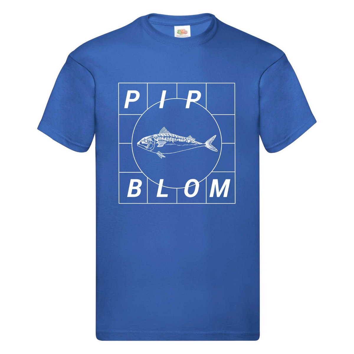 "Pip Blom" fish t-shirt, blue | Pip Blom