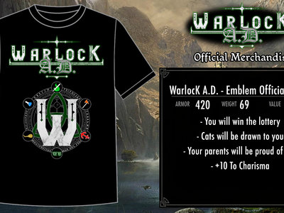 WarlocK A.D. - Official Emblem T-Shirt **PRE-ORDER** | WarlocK A.D.