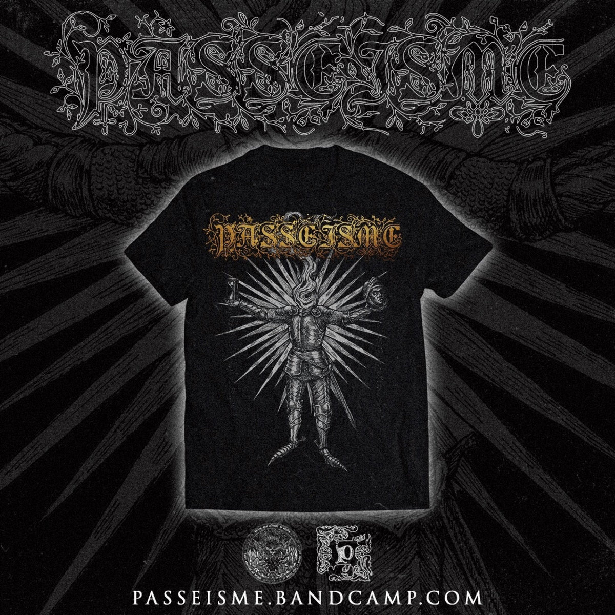 ACEPHALE gold logo shirt | Passéisme