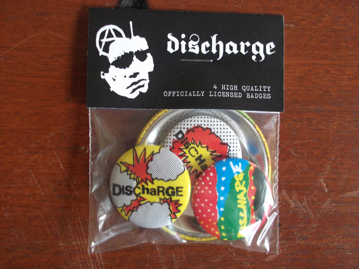DISCHARGE Badge Set | Razored Raw