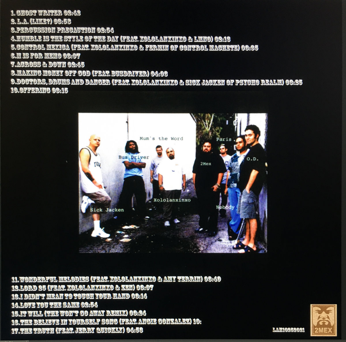 2MEX BBOYS In occupied MEXICO 2LP vinyl sealed NEW | 2mex | L.A. HILL ...