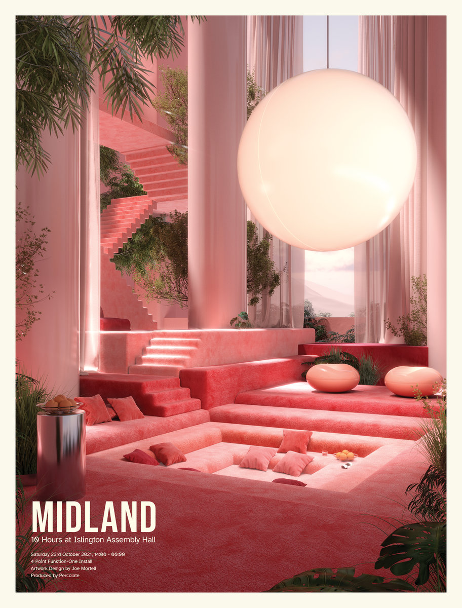 Midland - Islington Assembly Hall A2 Art Print, Designed by Joe Mortell ...