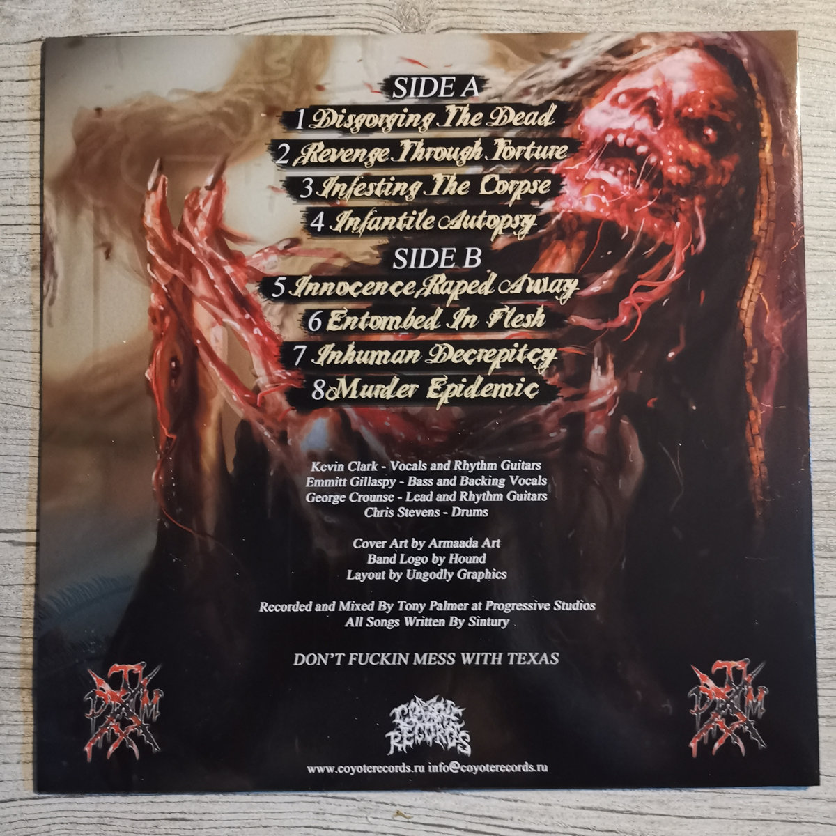 Disgorging The Dead | SINTURY | coyoterecords