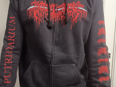 BOWEL STEW Putridarium Black Zip-Hoodie | coyoterecords