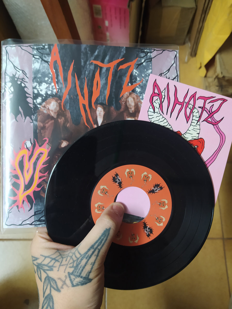 DE #95 AIHOTZ "Matar al superhombre" 7" | Discos Enfermos