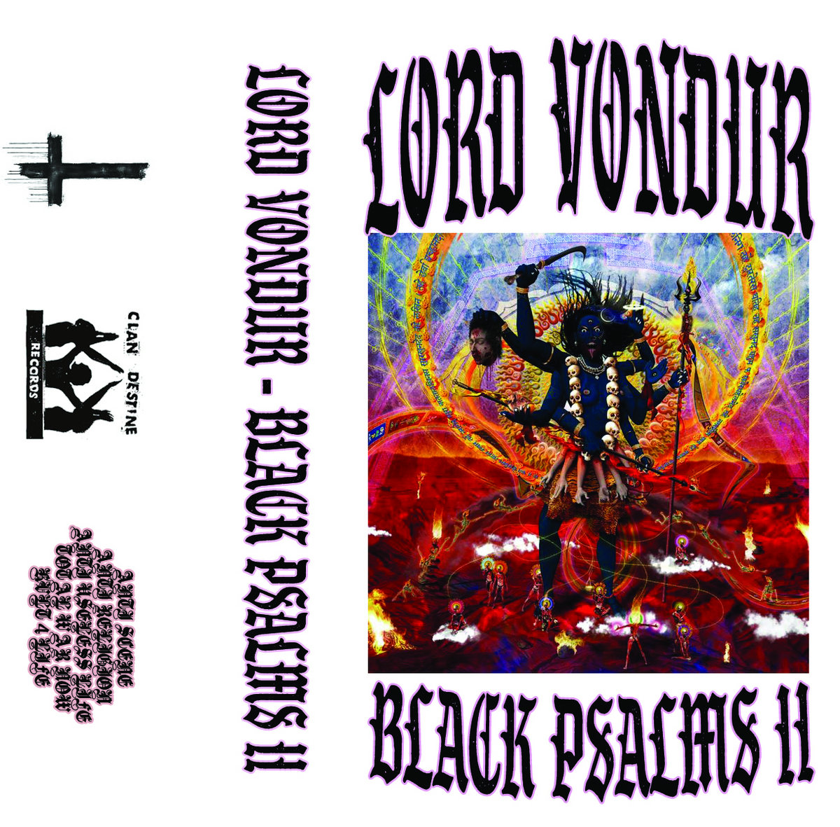 LORD VONDUR - BLACK PSALMS II CS | Clan Destine Records
