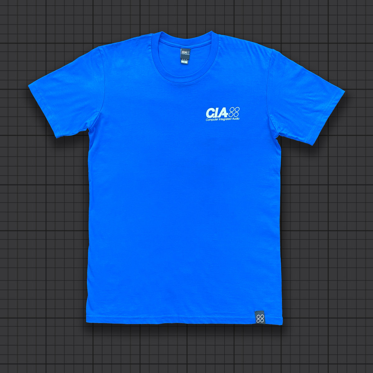 Dark Blue '25 Years of CIA' T-Shirt (White Print) | CIA Records