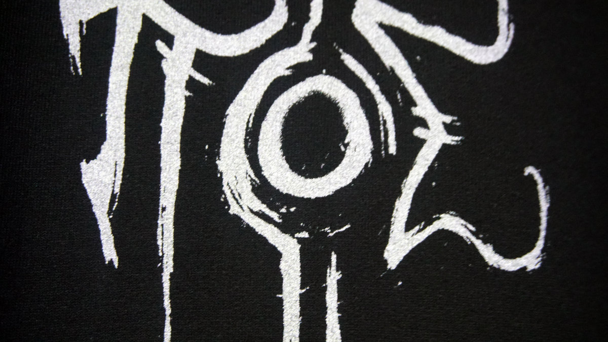 PASSENGEROFSHIT - SADCORE - SILVER ON BLACK - HOODIE | SHIT WANK RECORDS