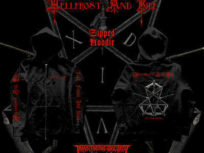 HELLFROST AND FIRE - Fire, Frost And Hell Album Artwork Zipped Hoodie ...