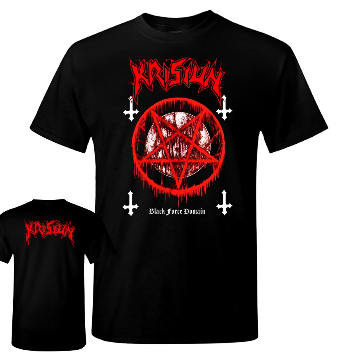 Black Force Domain T-Shirt | Krisiun