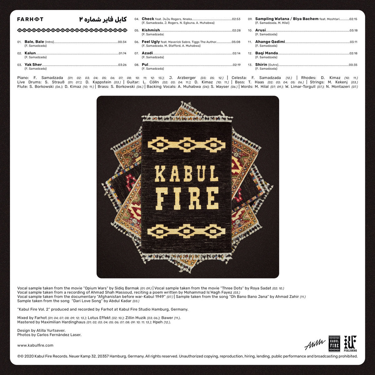 Kabul Fire Vol. 2 (7" Release) | Farhot | Little Beat More