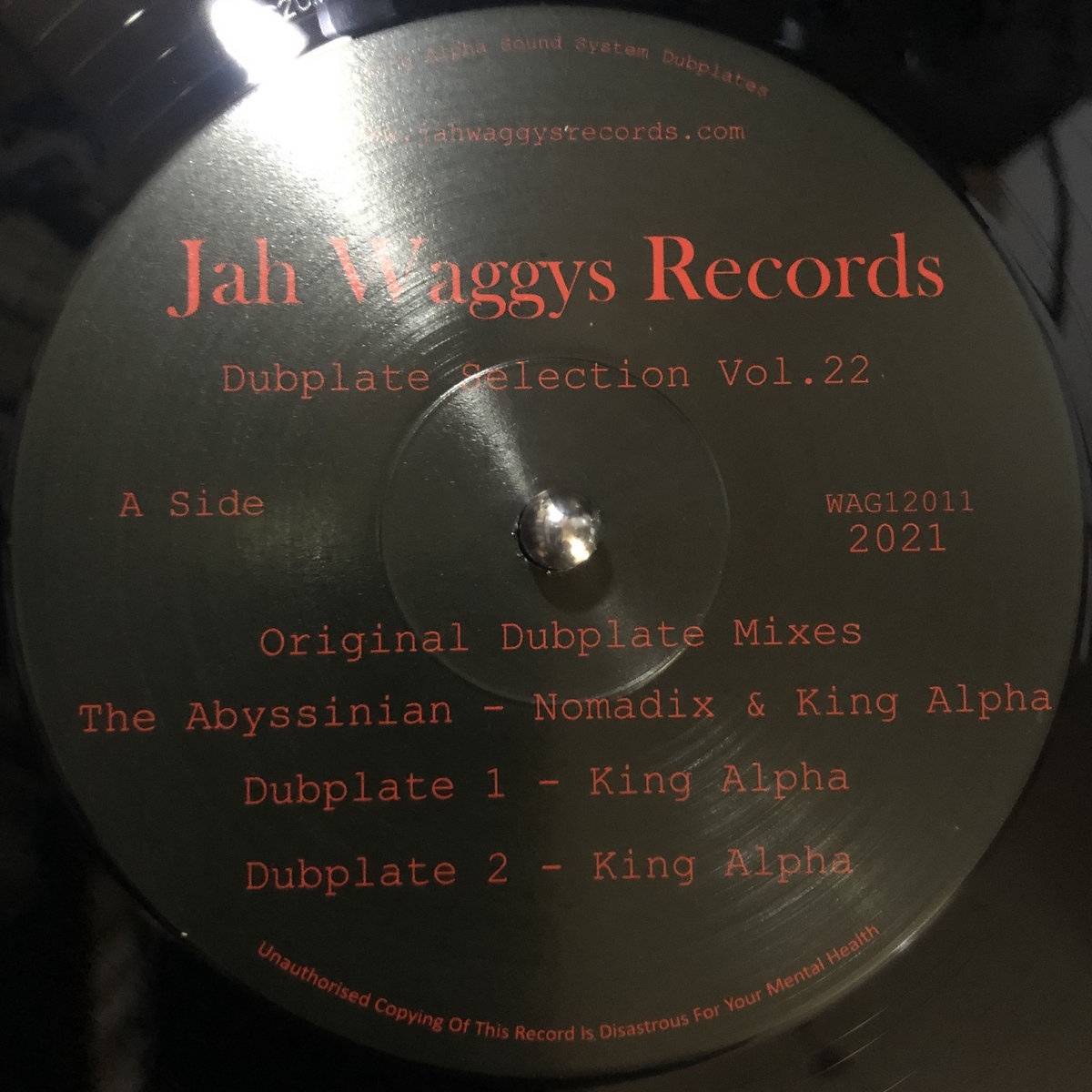 Jah Waggys Dubplate Selection Vol.22-12"-The Abysinian / Nomadix Meets King Alpha + The 7Th ...
